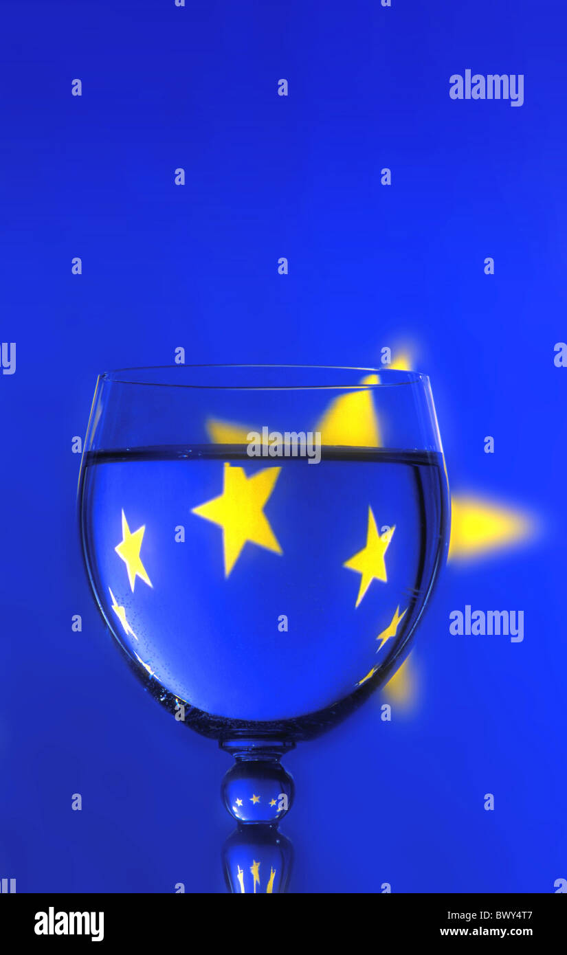 blue EU Europe glass glassware stars still life studio European Union ...