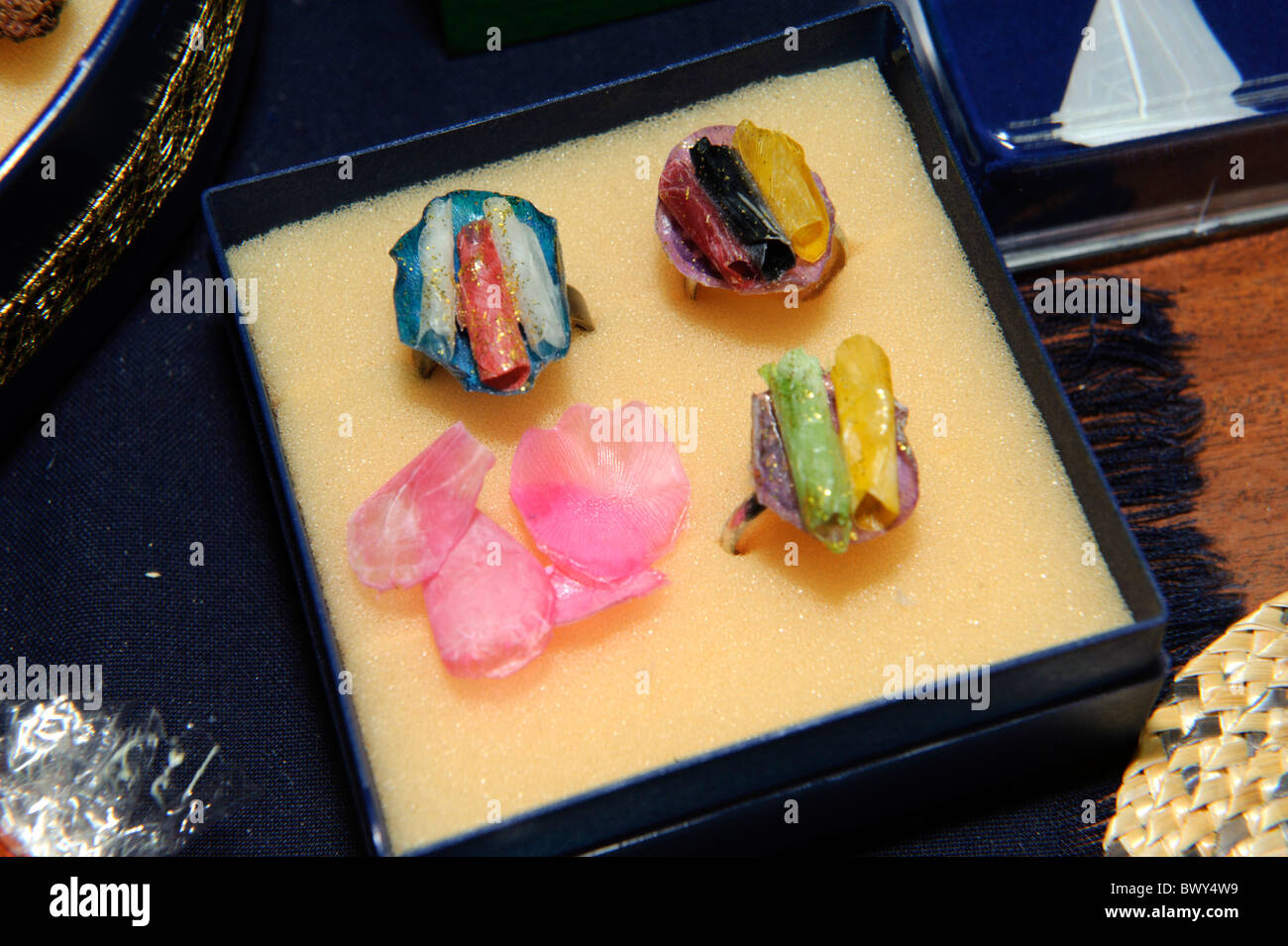 Flowers made of Fish Scale, Isle of Pico, Azores Stock Photo - Alamy