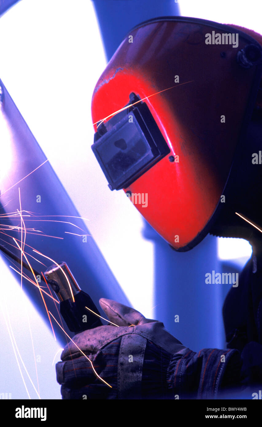 industry job occupation profession protection mask spark technics ...