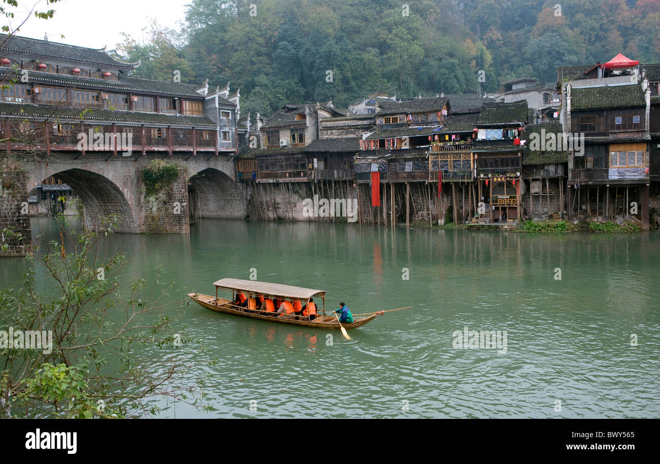 Fenghuang Ancient Town, Hunan Province, China Stock Photo - Alamy