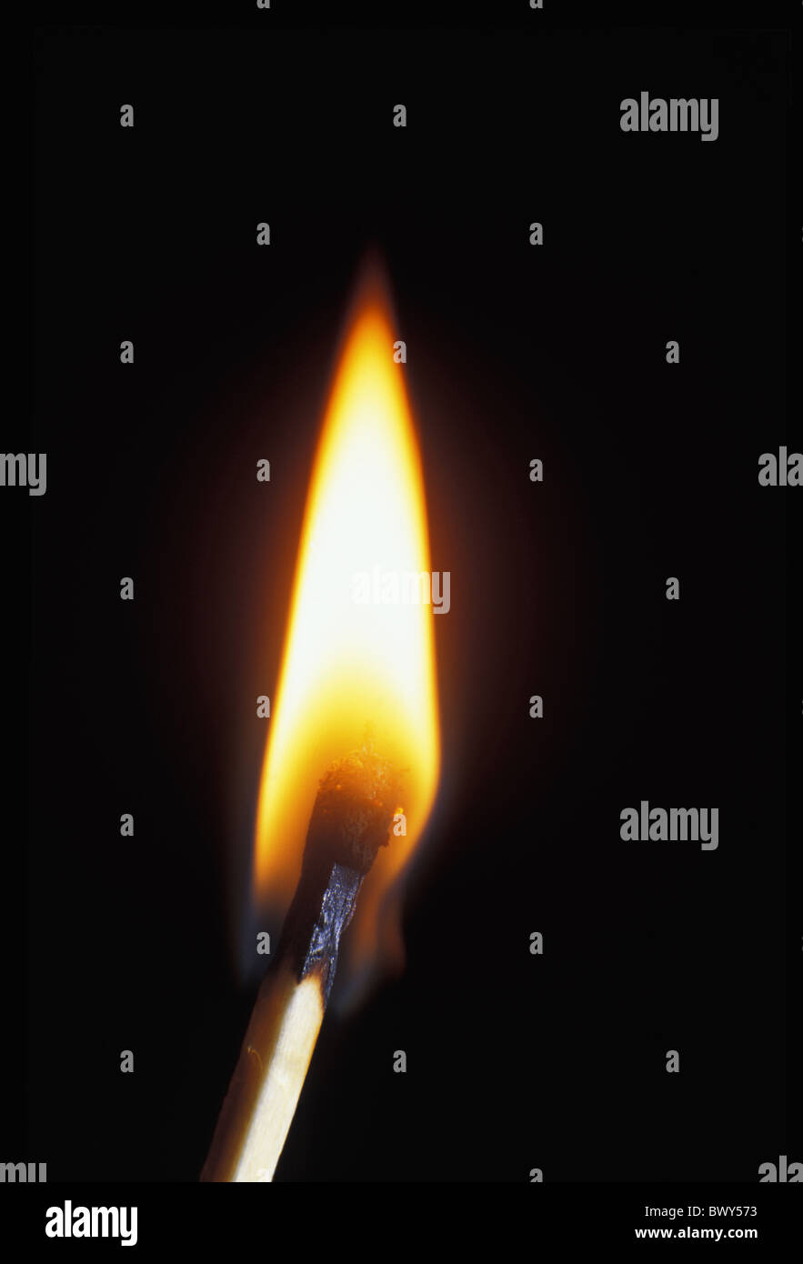 burning detail fire flame match Stock Photo - Alamy