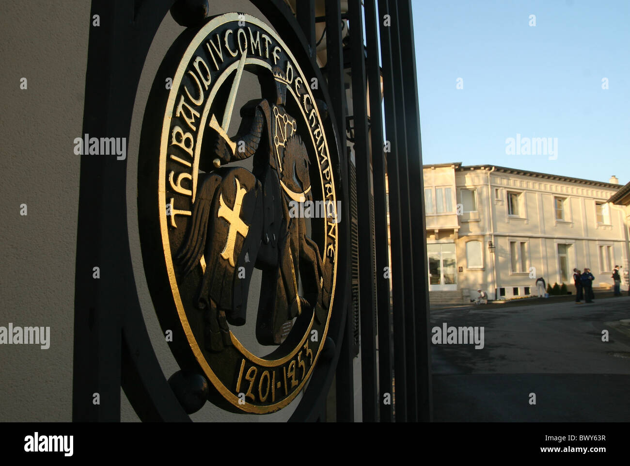 entrance to Champagne Taittinger winery in Reims Stock Photo - Alamy