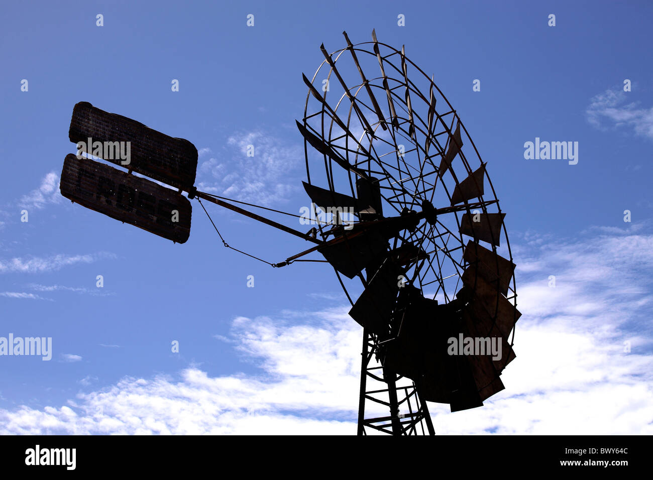 Australian Southern Cross Water Windmill Stock Photo - Alamy