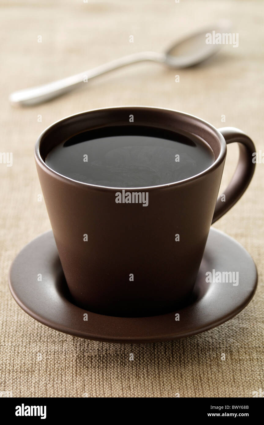Cup Full of Coffee Stock Photo - Alamy