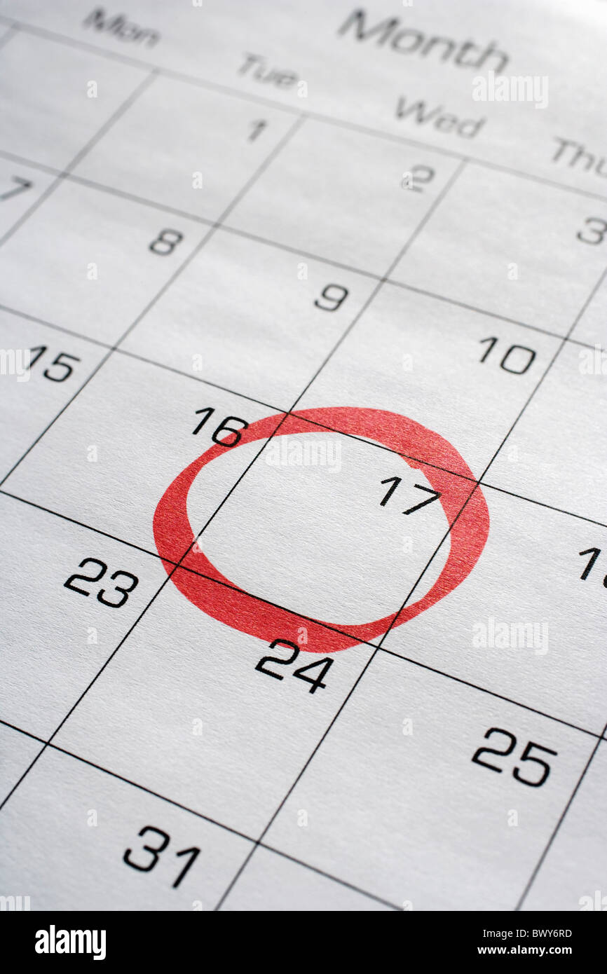 Calendar date circled hi-res stock photography and images - Alamy Calendar date circled hi-res stock photography and images - Alamy