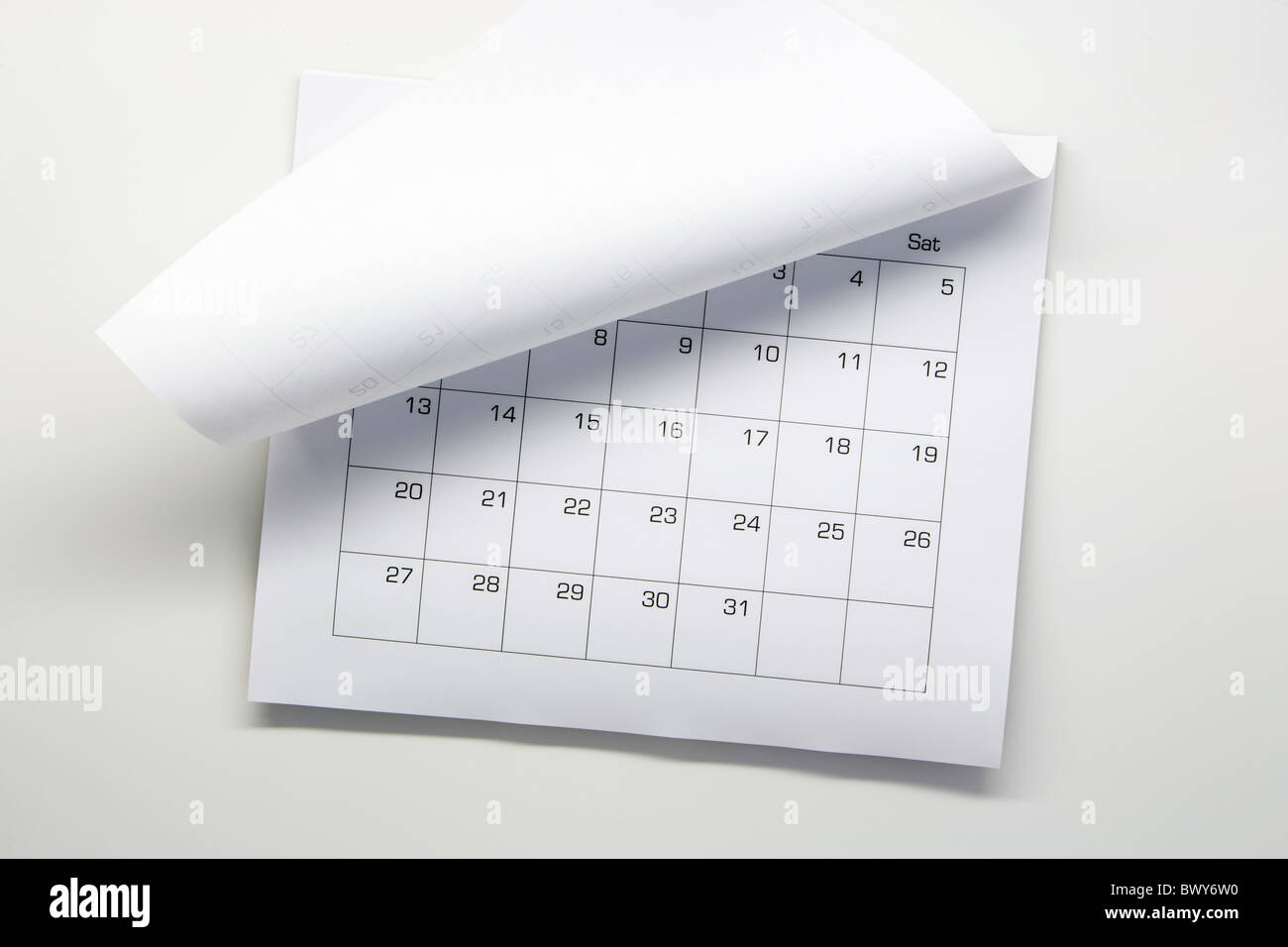 One week calendar hi-res stock photography and images - Alamy