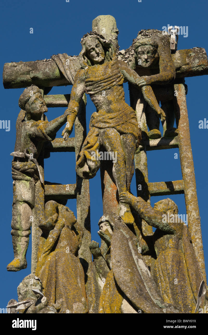Crucifixion stone cross hi-res stock photography and images - Alamy
