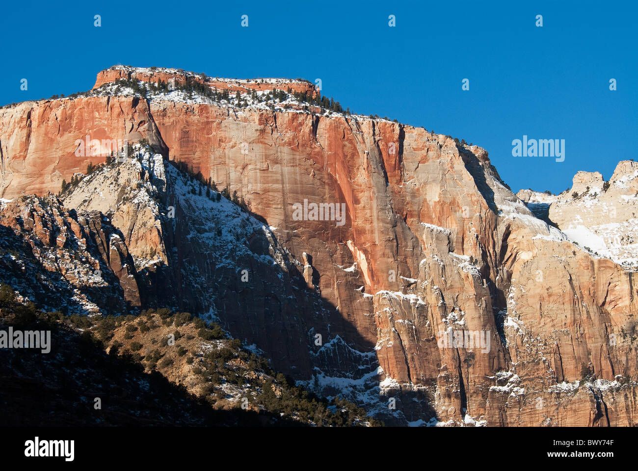 West Temple Zion National Park Utah USA Stock Photo - Alamy