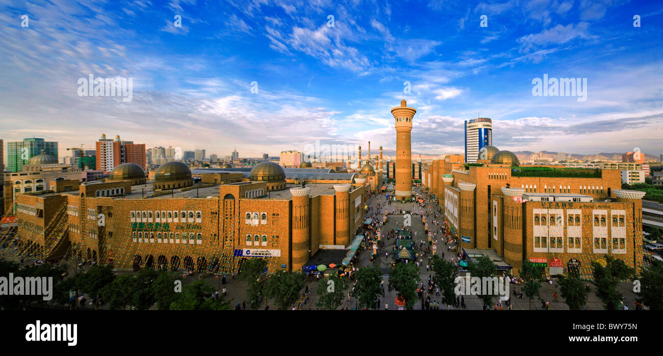 International Grand Bazaar in Urumqi, Xinjiang Uyghur Autonomous Stock ...
