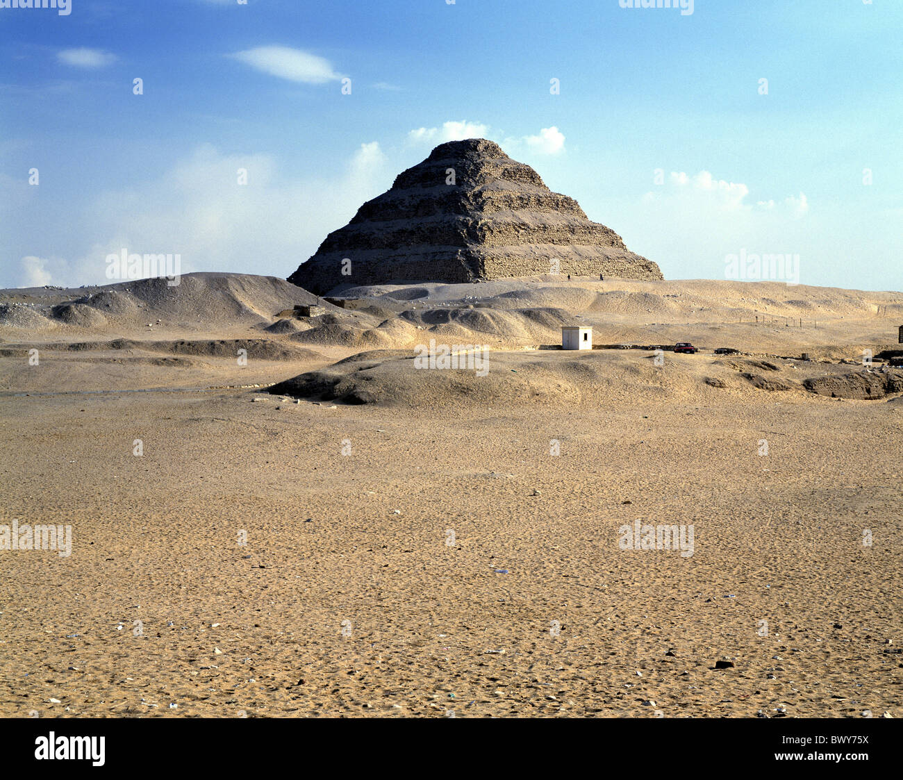 Egypt North Africa pyramid Sakkara step pyramid desert Stock Photo - Alamy