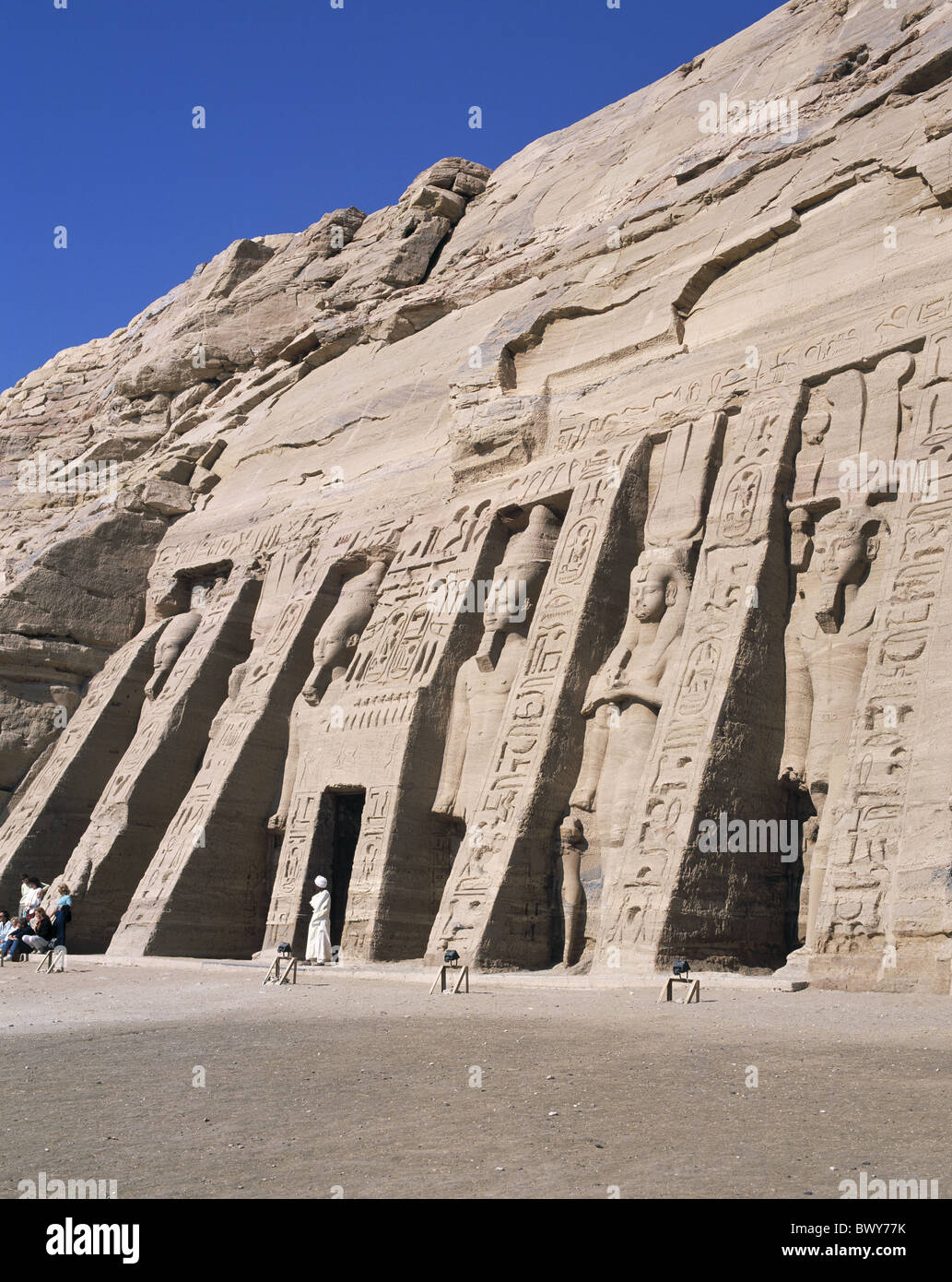 Abu Simbel Egypt North Africa Hathor temple historical small little ...