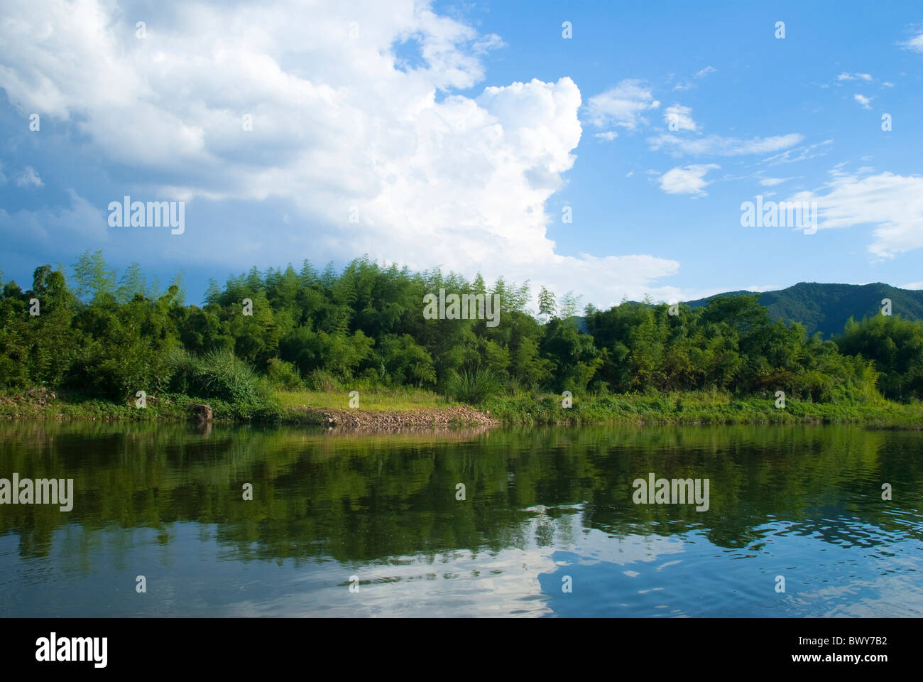 Shanxi River, Shengzhou, Shaoxing, Zhejiang Province, China Stock Photo ...