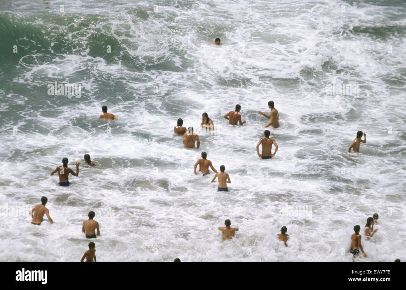 bathing surf waves foam beach seashore person bathing beach holidays ...