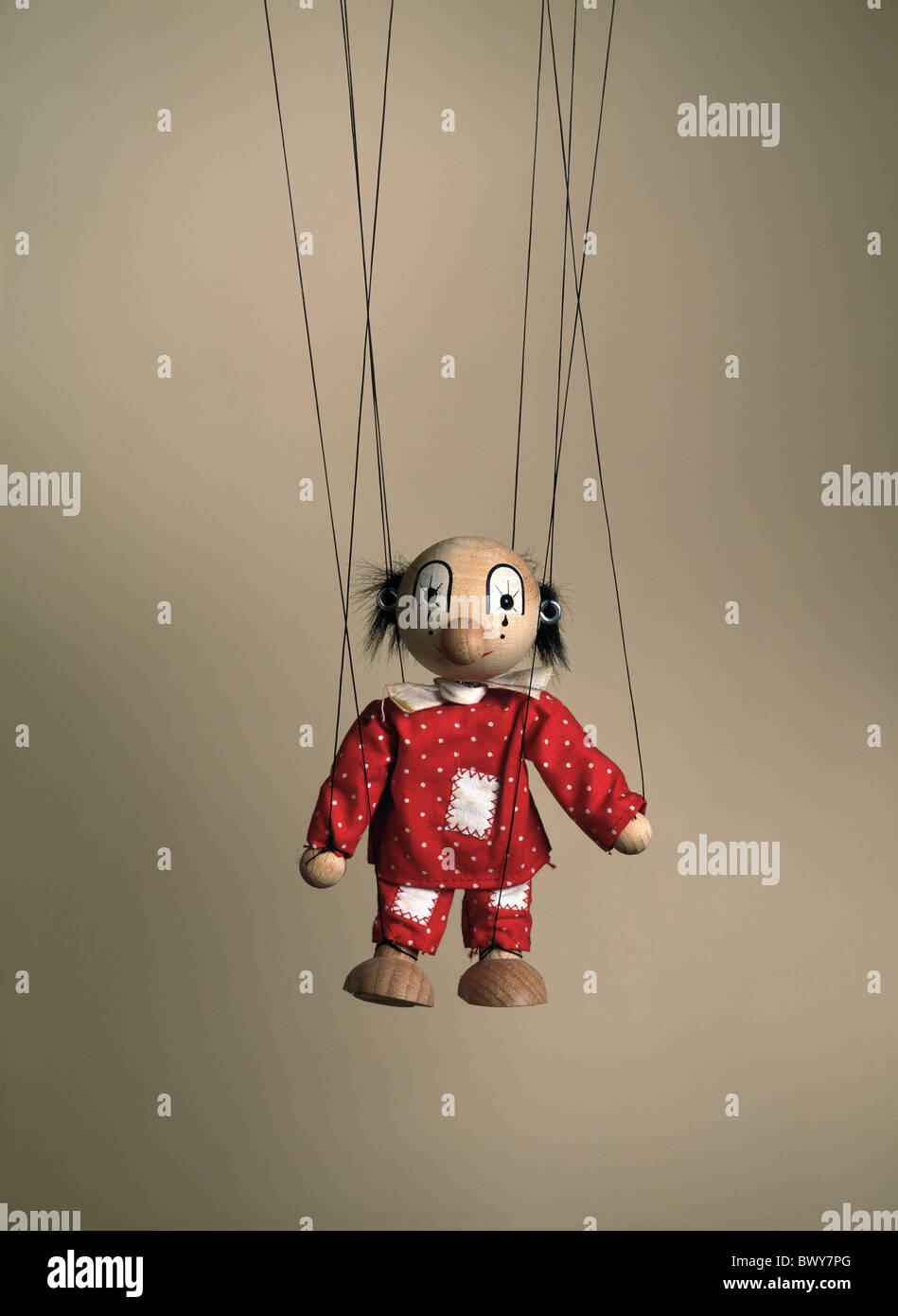 threads fathoms hang puppet doll studio Stock Photo - Alamy