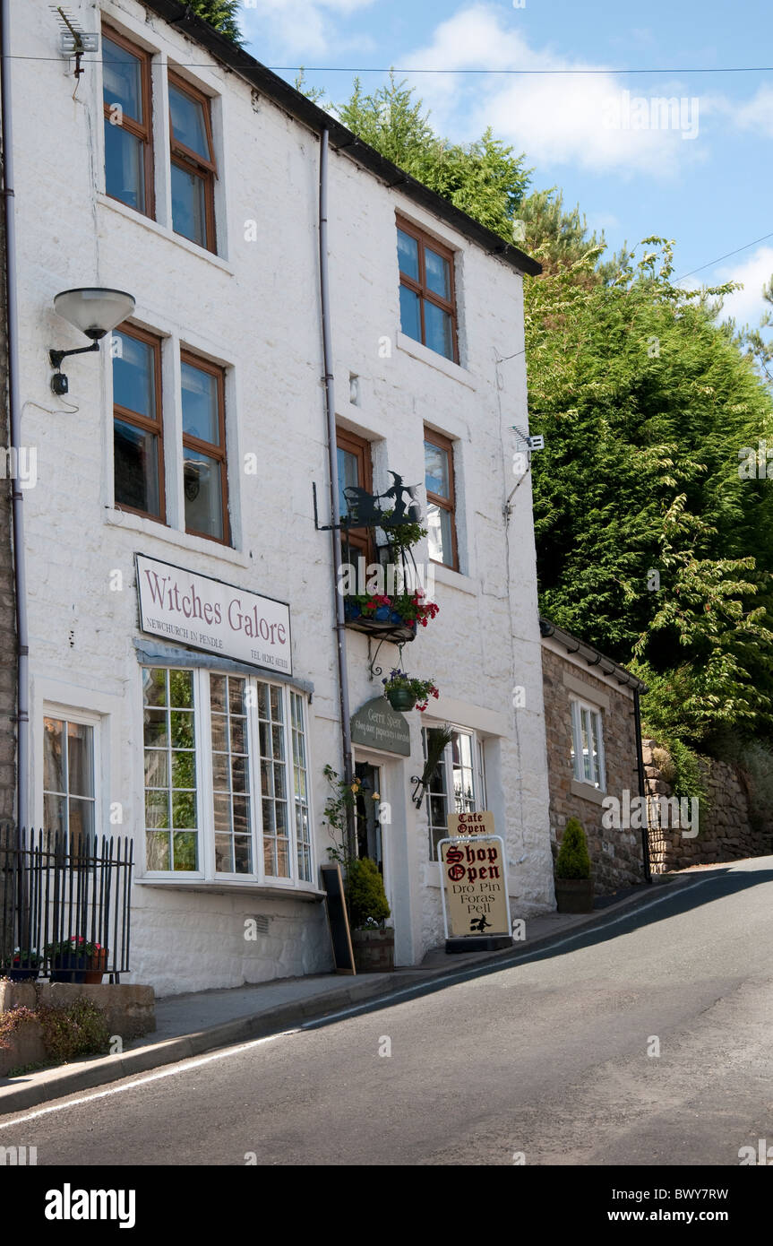 Witches Galore shop in Newchurch in Pendle on Pendle Hill area in ...