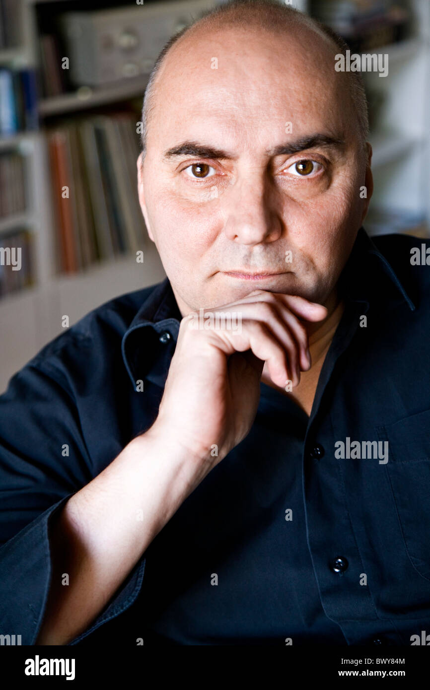 Stern older man hi-res stock photography and images - Alamy