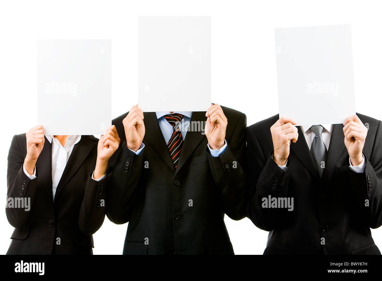 Group business people hiding behind hi-res stock photography and images ...