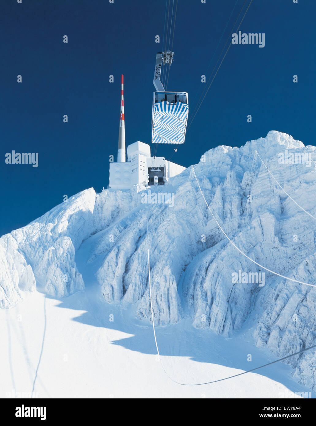 aerial cable railway antenna cable railway canton Appenzell ...