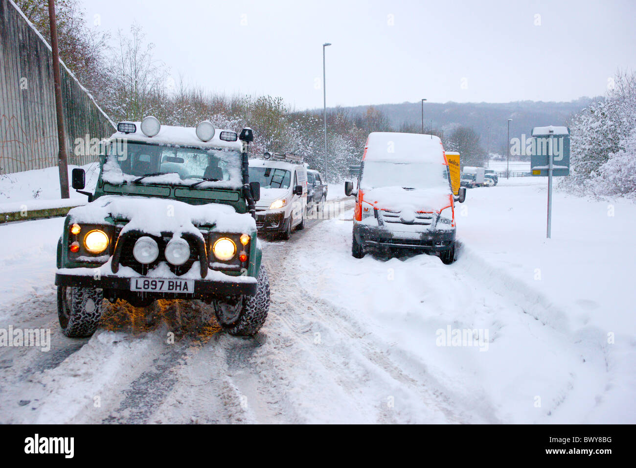 Snow in Kent December 2010 Stock Photo - Alamy