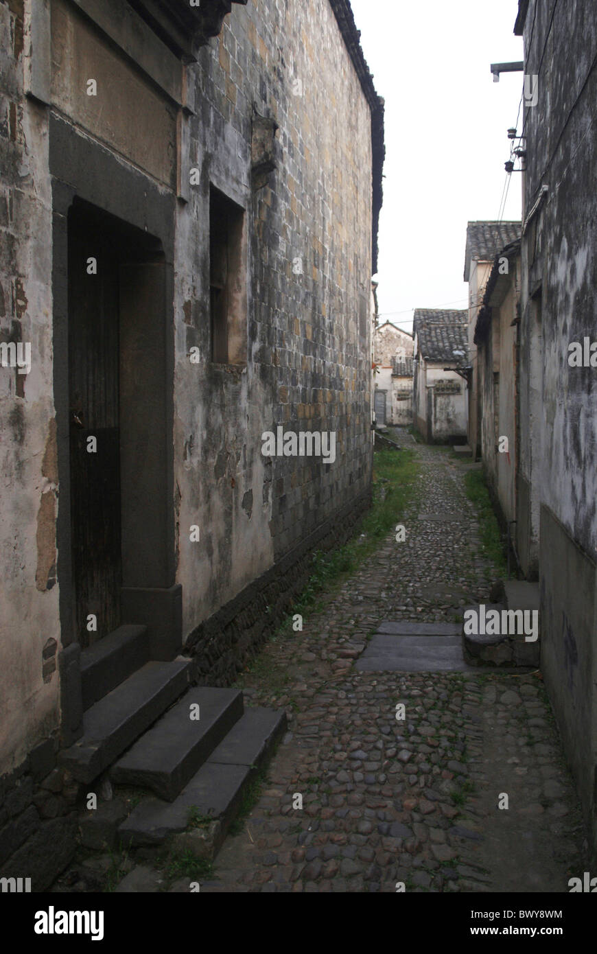 Chongren Old Town, Shengzhou, Zhejiang Province, China Stock Photo - Alamy