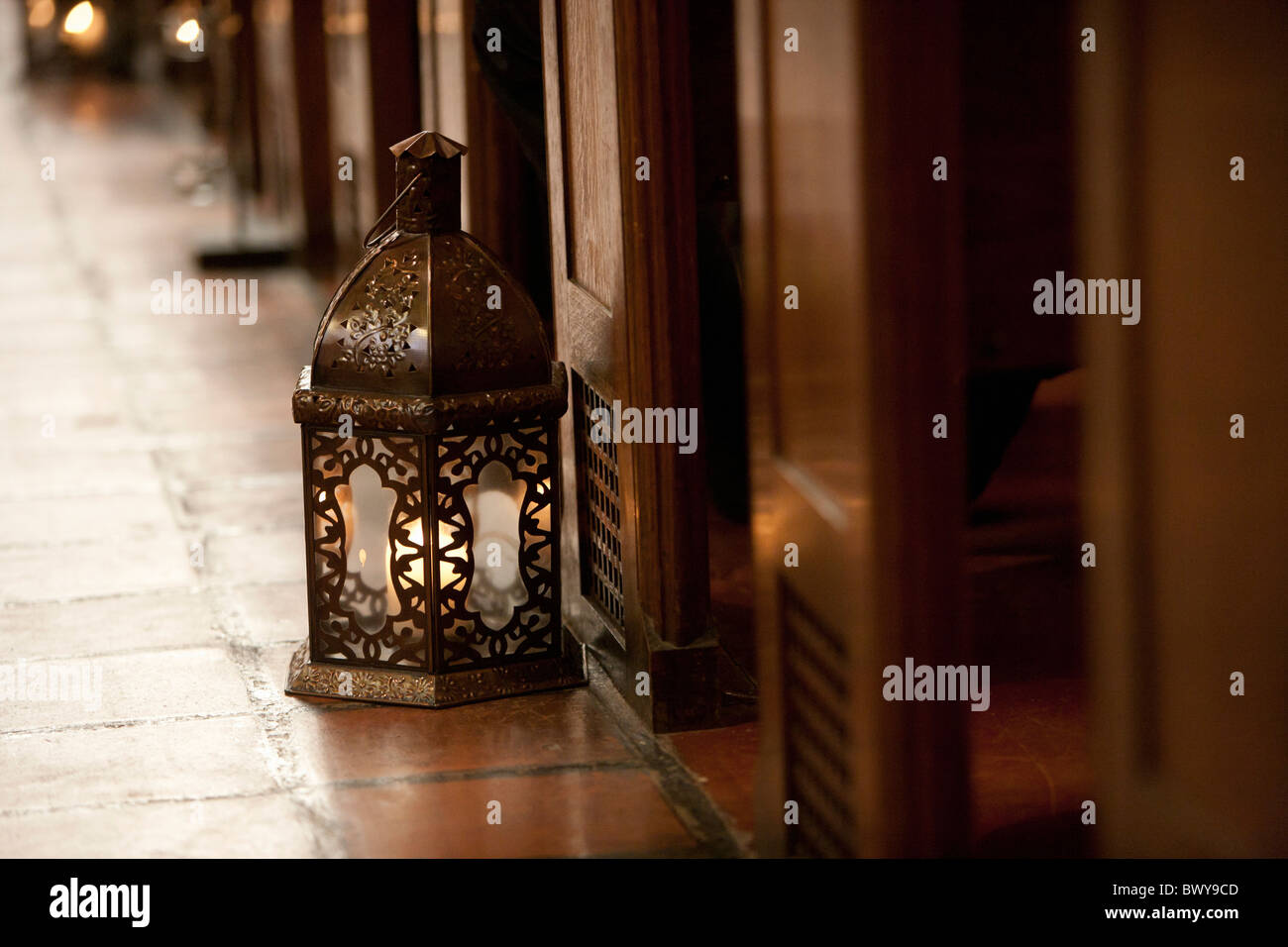 Close-up of Lamp at a Wedding Ceremony Stock Photo - Alamy