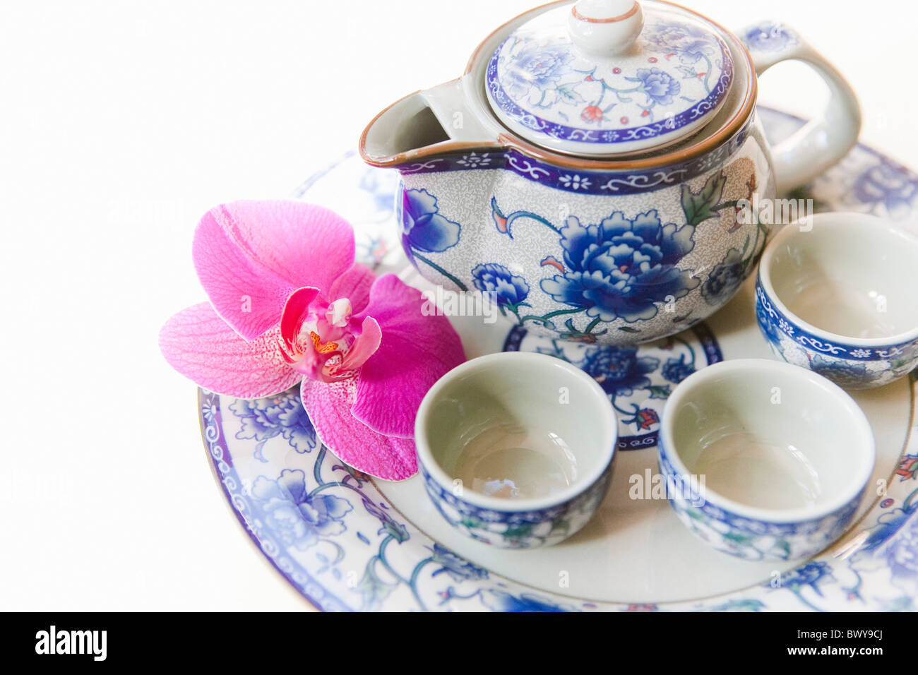 Still-life of Tea Set Stock Photo - Alamy