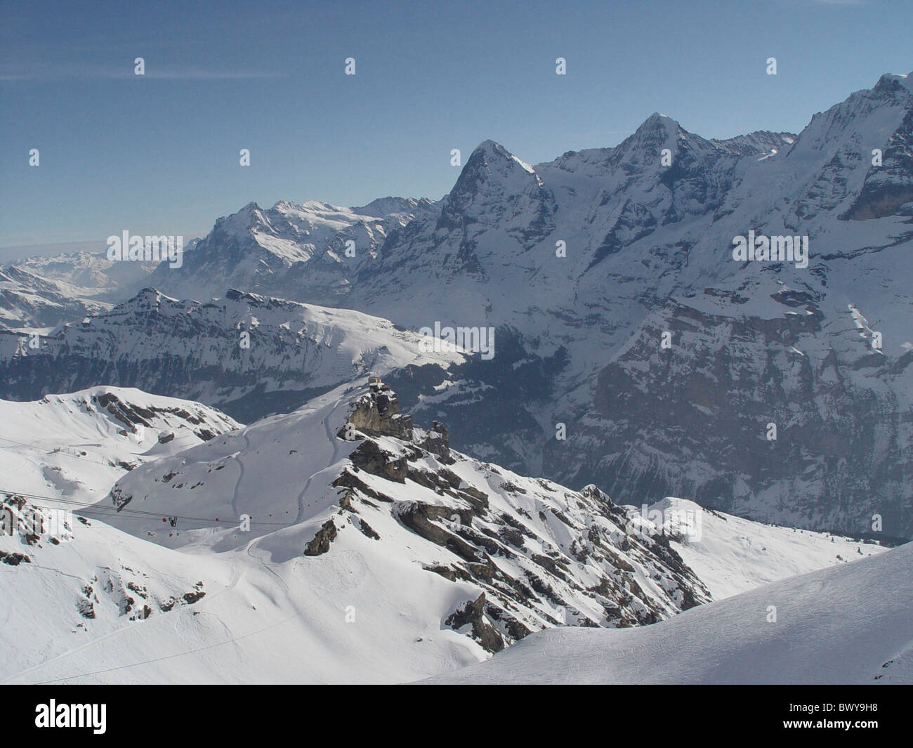 alpine Alps mountains Bernese Oberland Rescuing Eiger mountain Jungfrau ...