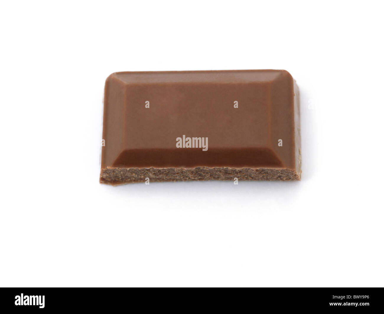 Two Chocolate Squares Stock Photo - Alamy