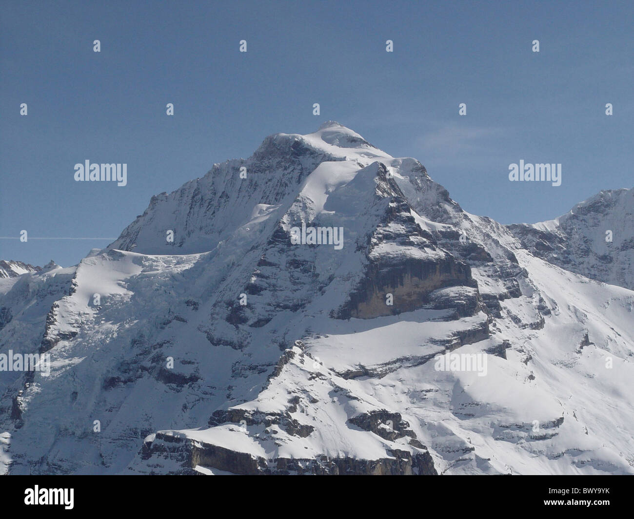 alpine Alps mountains Bernese Oberland Jungfrau canton Bern scenery ...