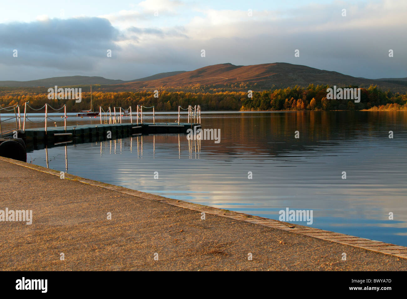 Loch Insh Sunset Stock Photo - Alamy
