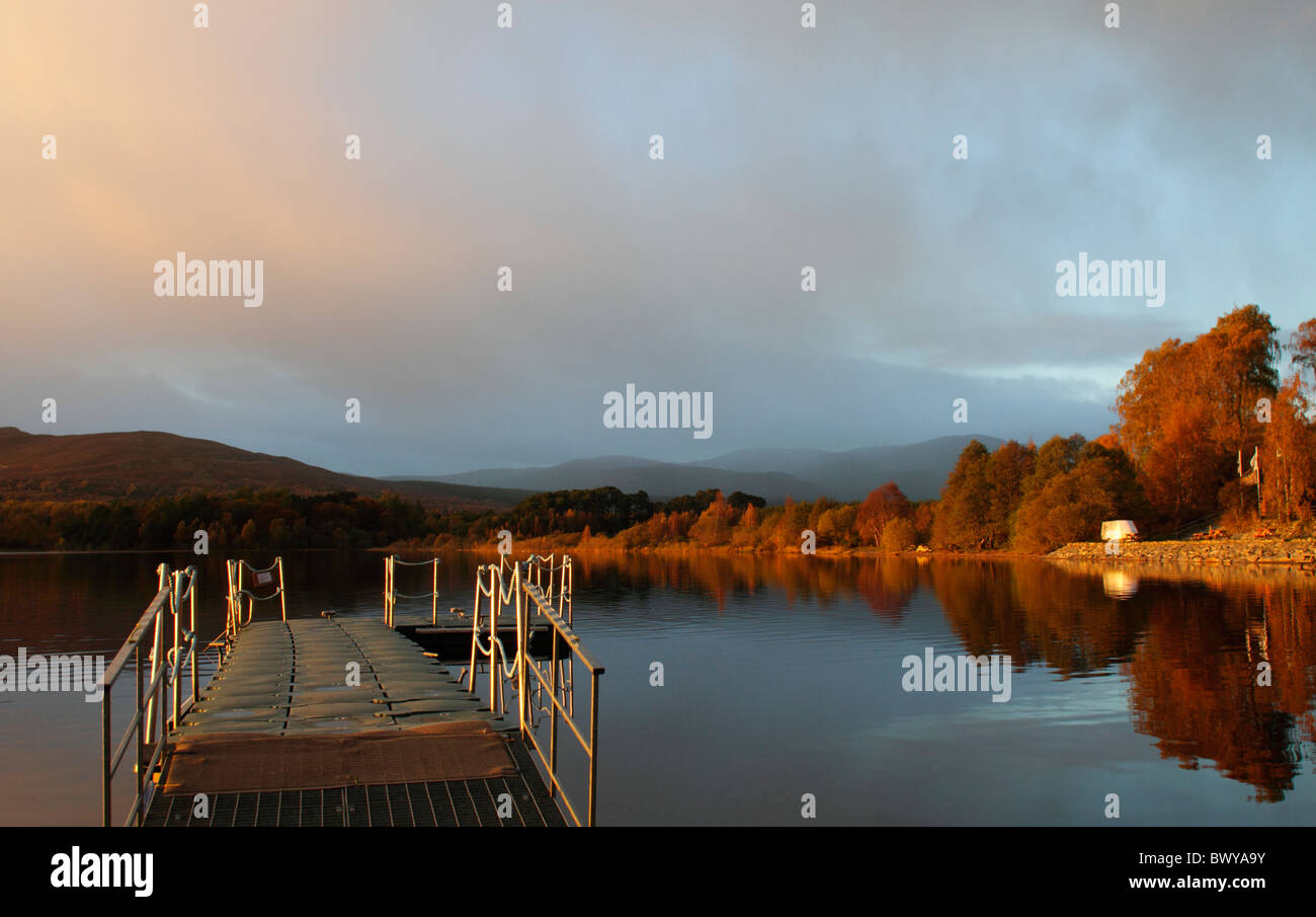 Loch Insh Sunset Stock Photo - Alamy