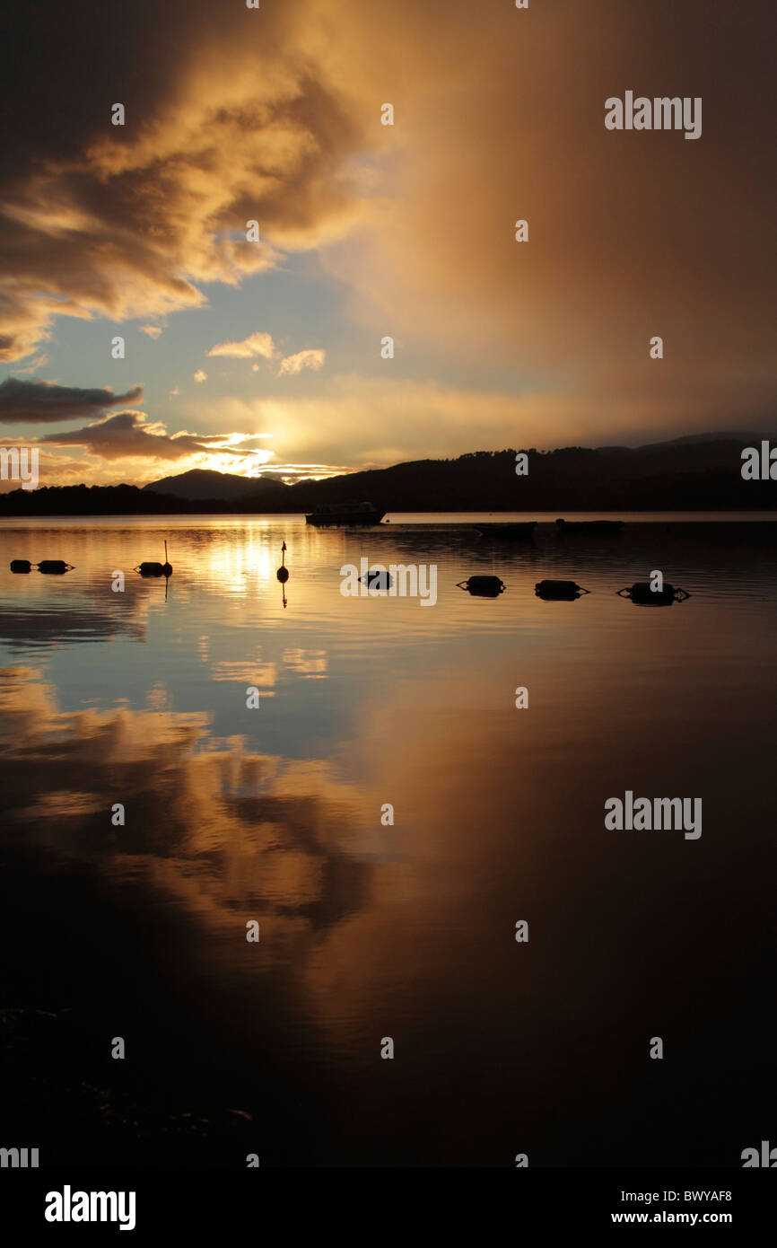 Loch Insh Sunset Stock Photo - Alamy