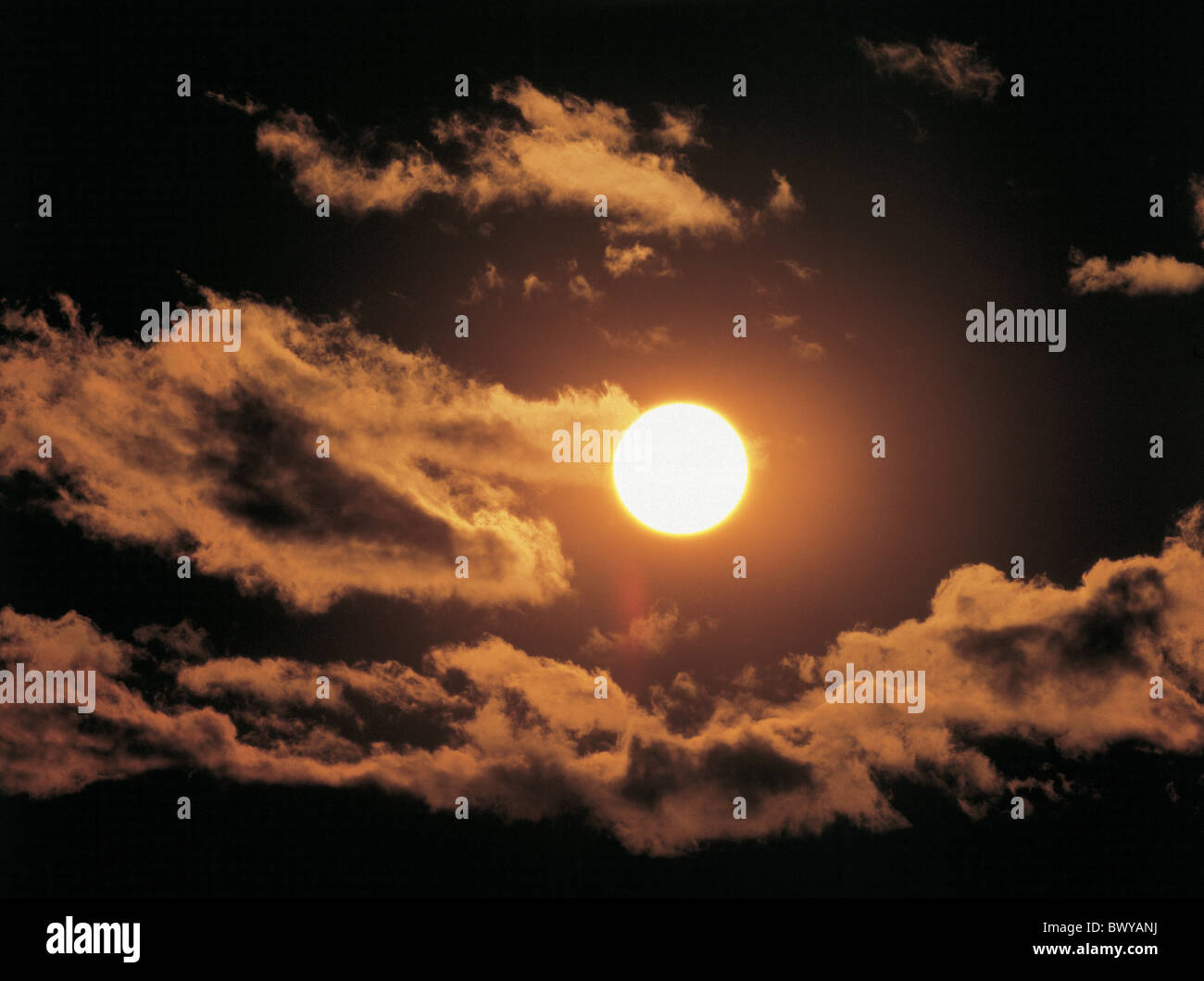 clouds dusk effect mood sundown sun twilight Stock Photo - Alamy