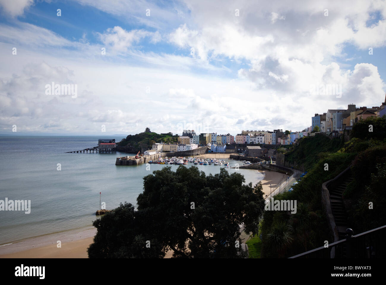 Tenby Pembrokeshire Wales UK Harbour Harbor Stock Photo - Alamy