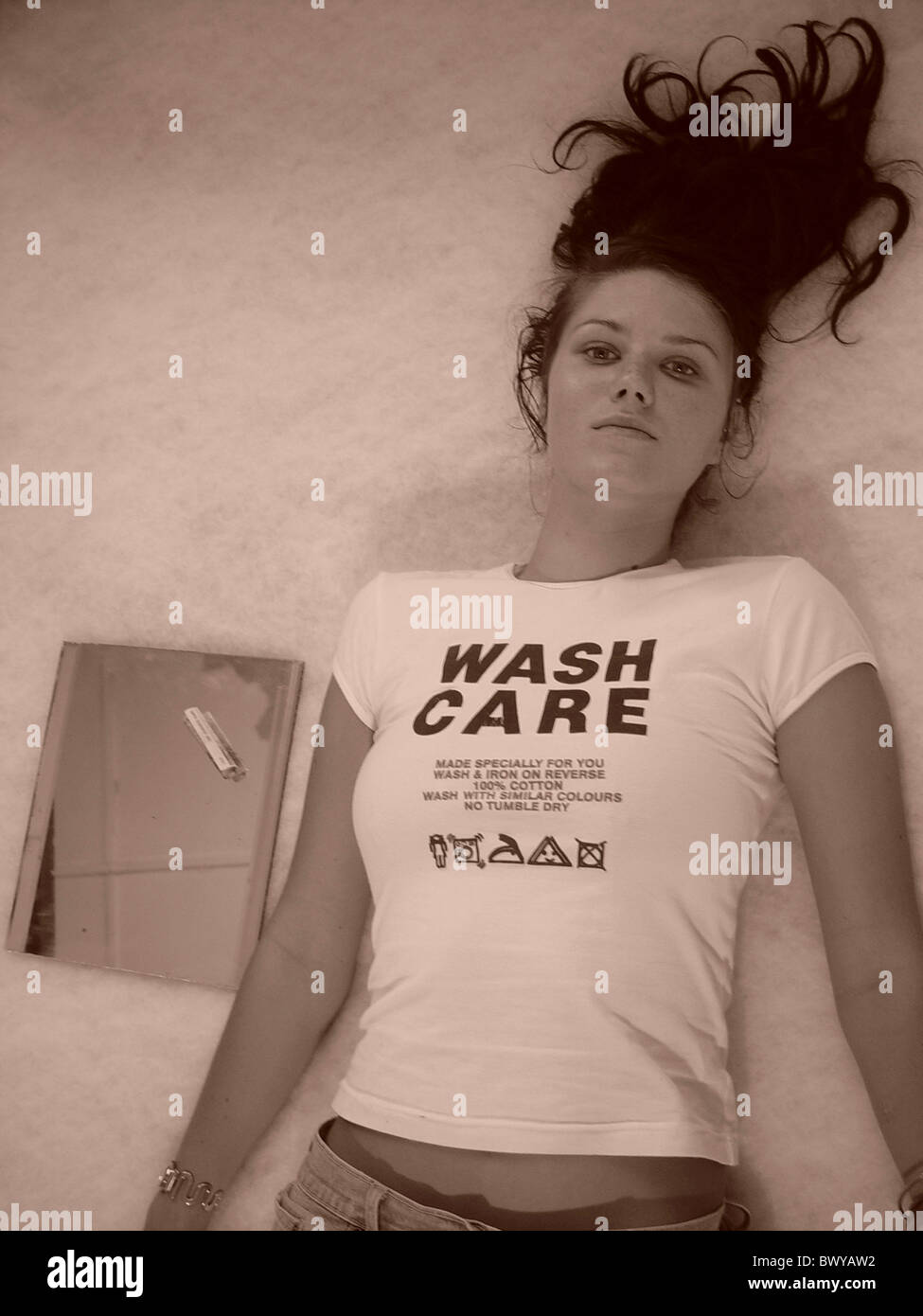 drugs woman high young cocaine consumption lie note problem black and ...