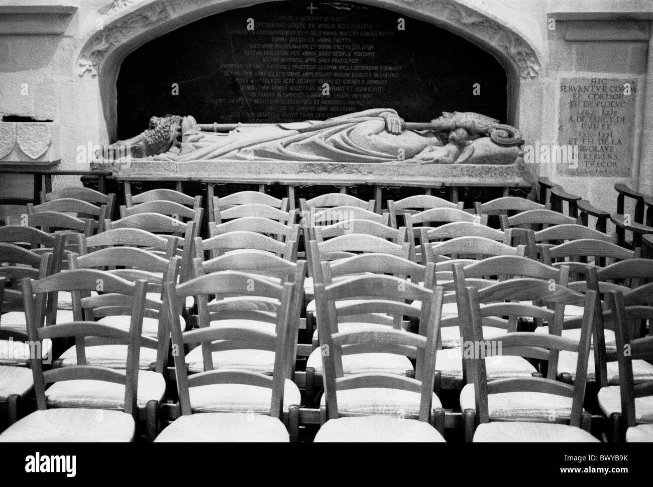 bishop's crypt Brittany Christianity France Europe grave crypt inside ...