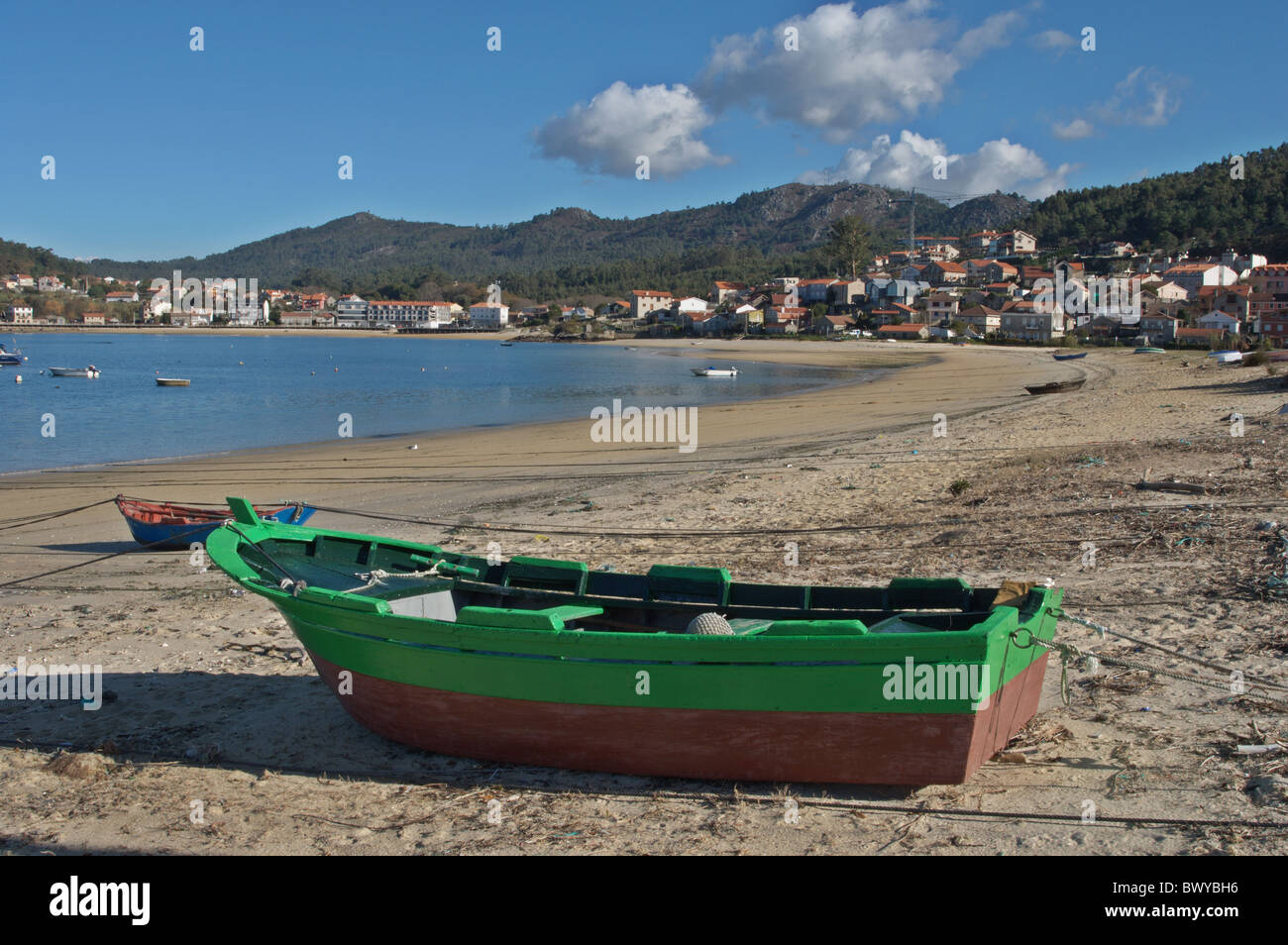Os Picos Beach. Aldan, Galicia, Spain Stock Photo - Alamy