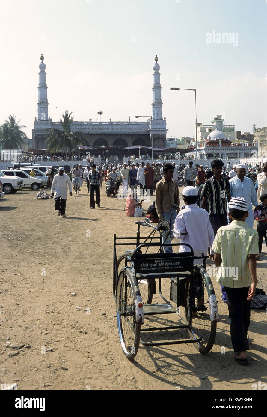 Wallajah Mosque; Big Mosque in Triplicane, Chennai; Madras, Tamil Nadu ...