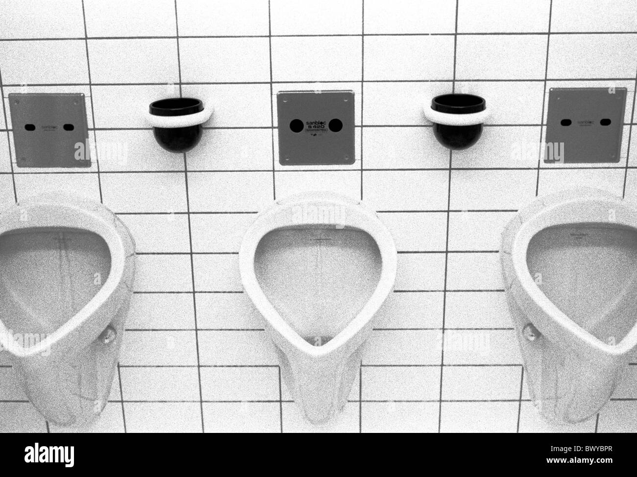 inside modern urinal black and white toilet WC Stock Photo - Alamy