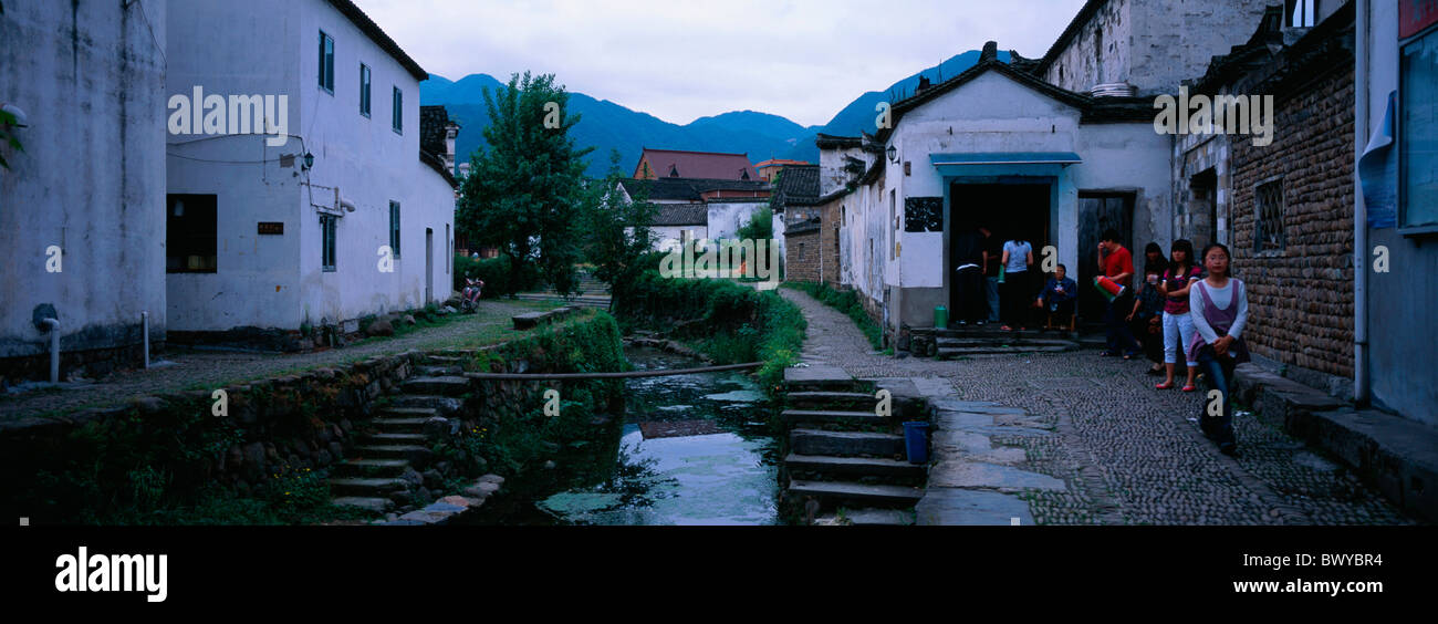 Shimen Ancient Town, Tongxiang, Zhejiang Province, China Stock Photo ...
