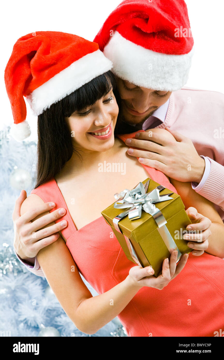 Portrait of the embraced young pair hi-res stock photography and images ...