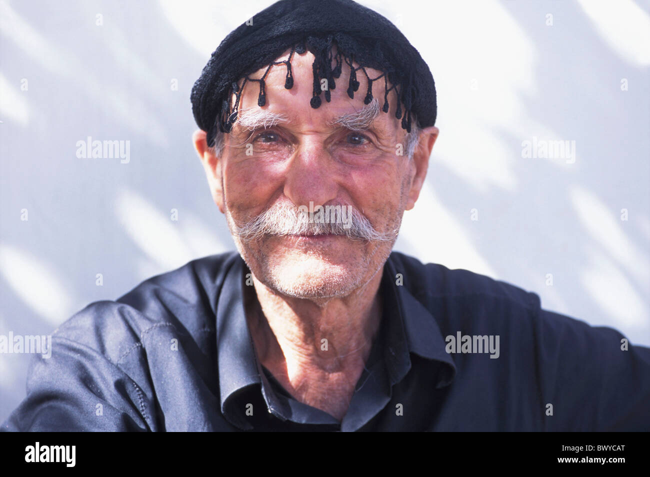 Greece shirt headgear Crete man model released portrait Sariki ...