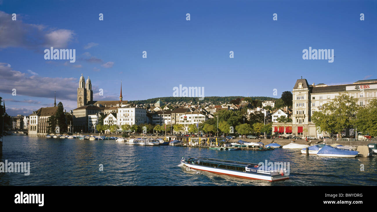 Grossmunster Hechtplatz panorama Riviera Switzerland Europe water ...