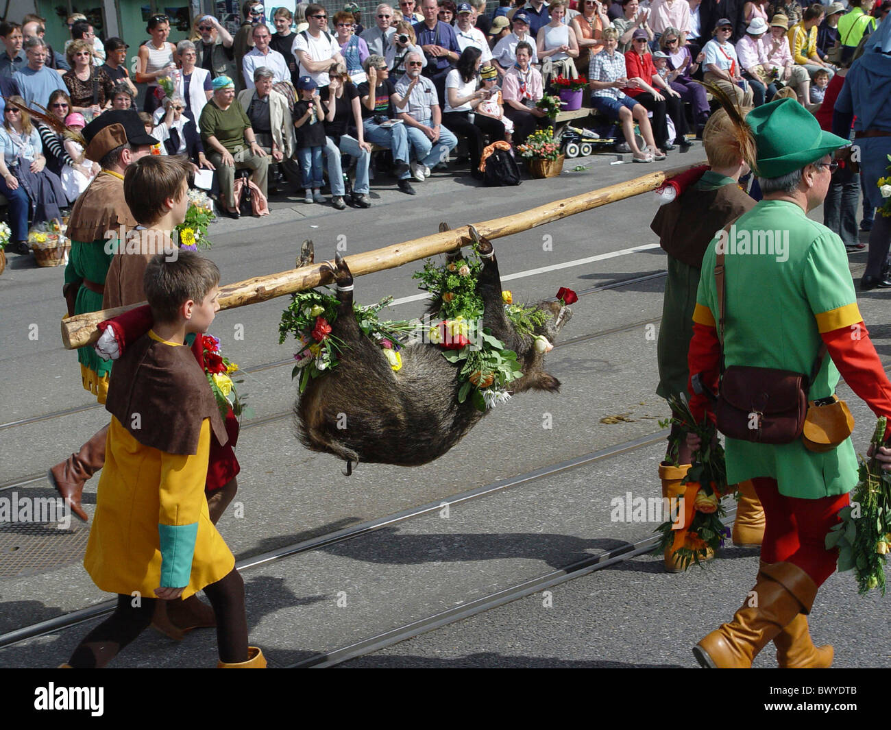 tradition hunter rifleman boy Limmat quai men no model release ...