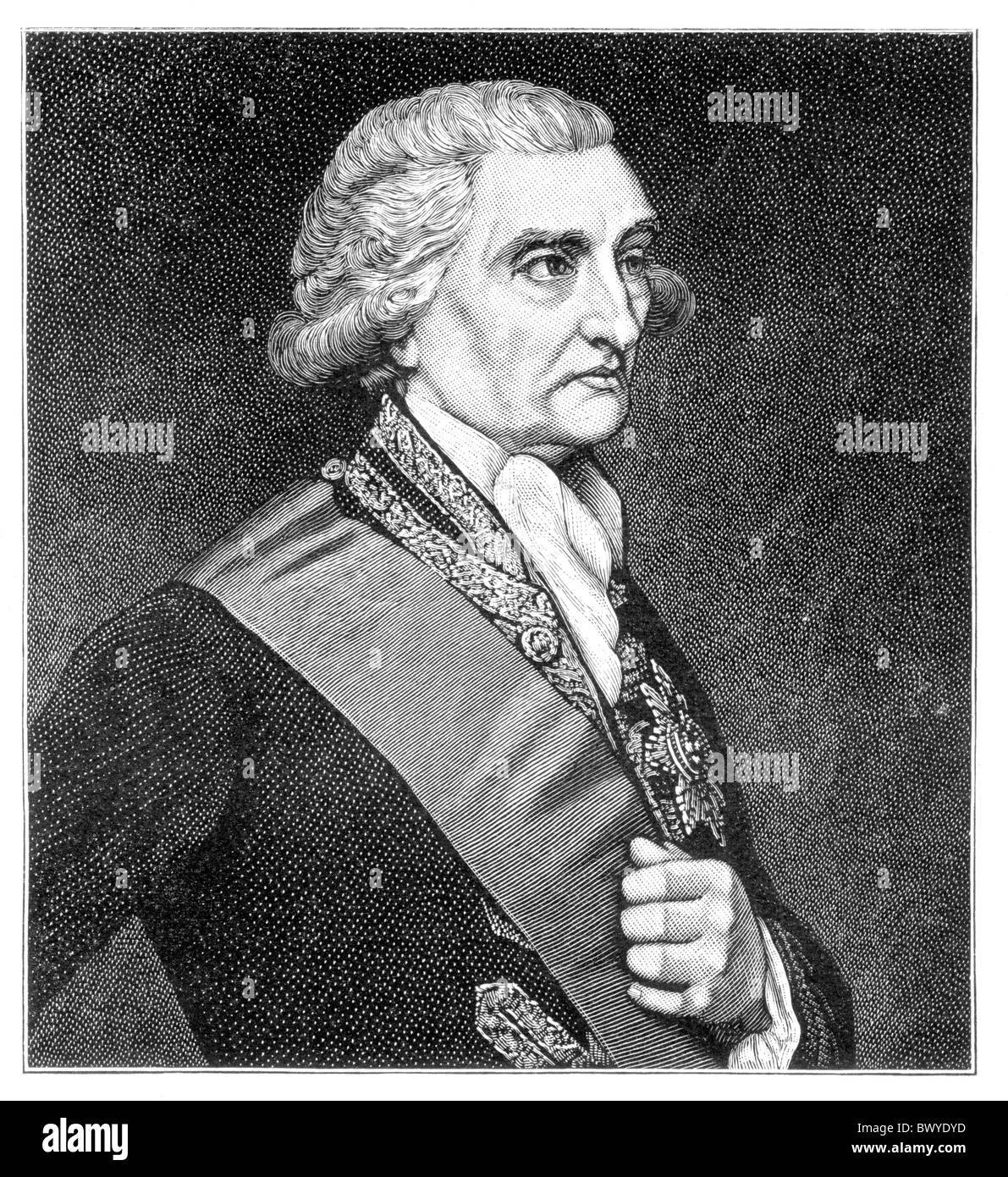 Admiral George Brydges Rodney, 1st Baron Rodney; British Naval Commader ...