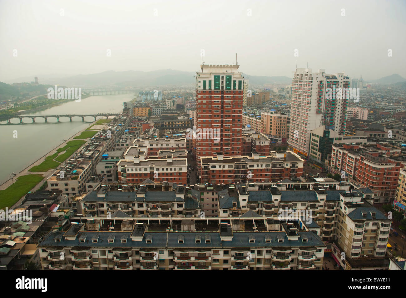 Modern apartment buildings, Fuding, Ningde, Fujian Province, China ...