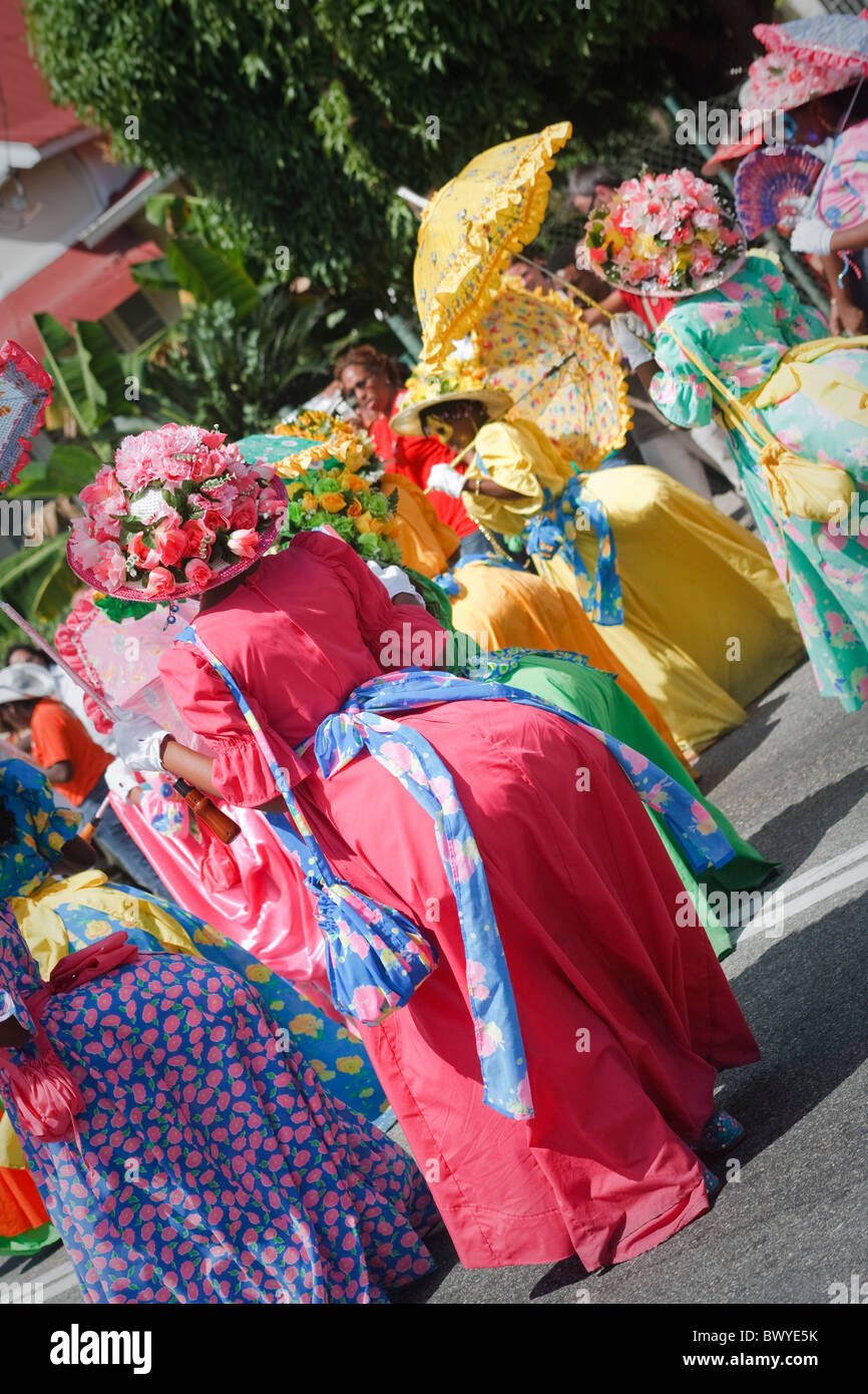 Trinidad Carnival; traditional mas; Dames Lorraines; Adam Smith Square ...