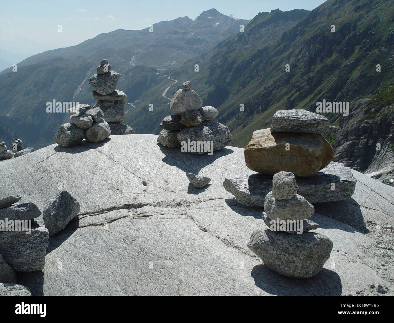 alpine Alps mountains rocks cliffs scenery nature Oberwallis ...