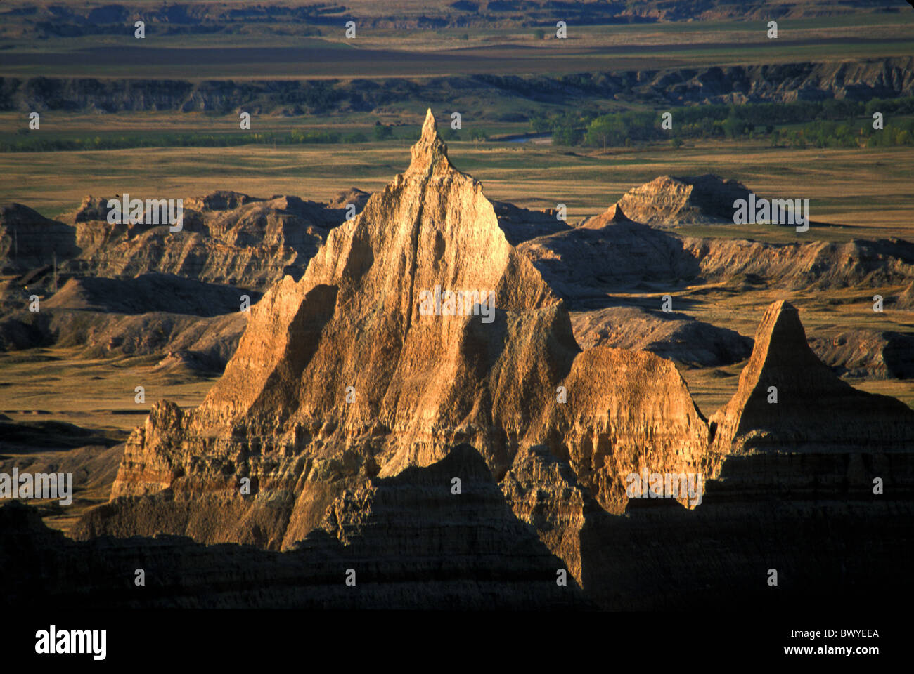 Badlands national park cliff needle erosion geology nature park peak ...