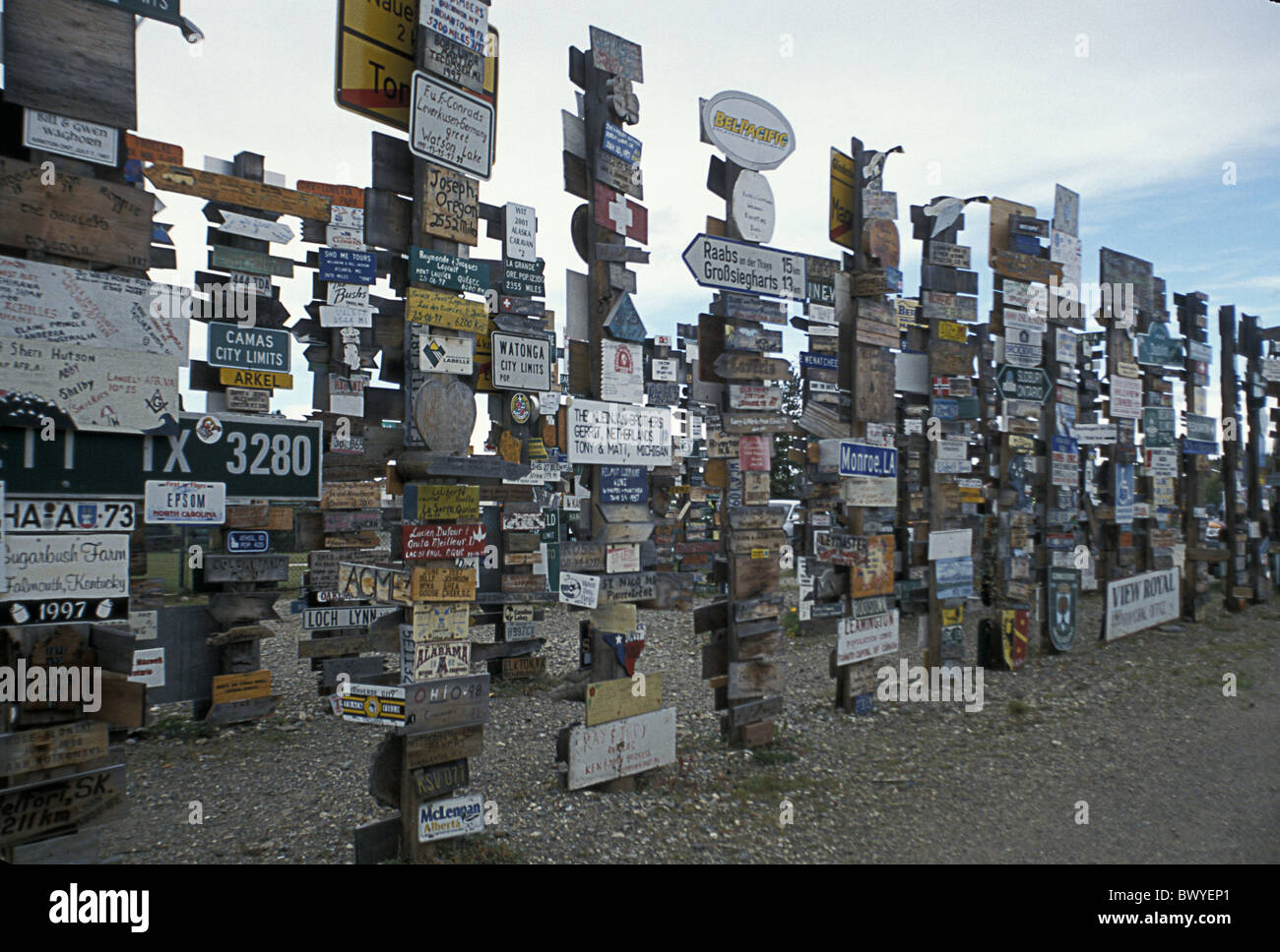 boards Canada North America America different Forest mail Sign post ...